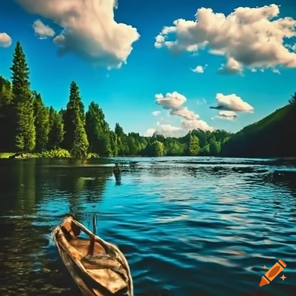 Scenic view of natural surroundings on Craiyon