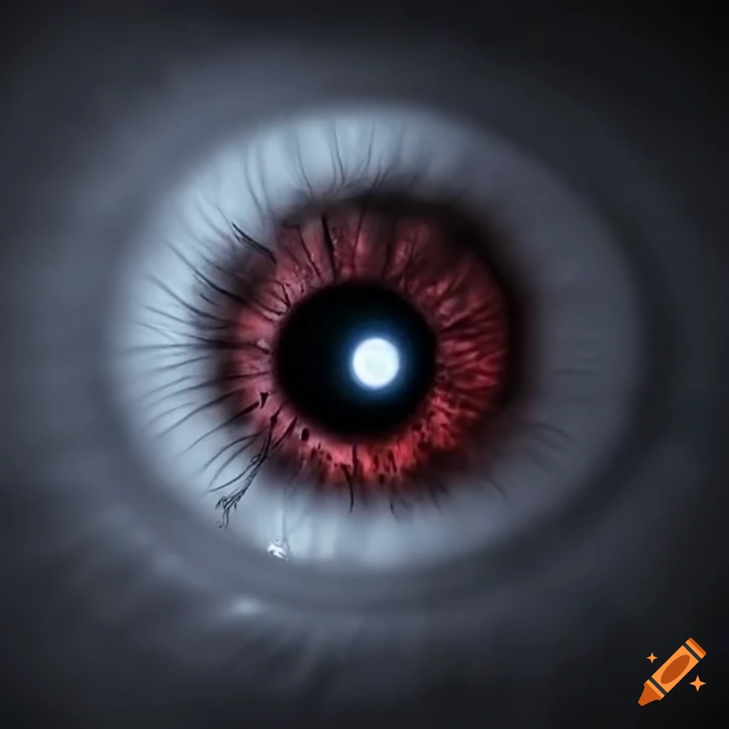 Intense and scary eye on Craiyon