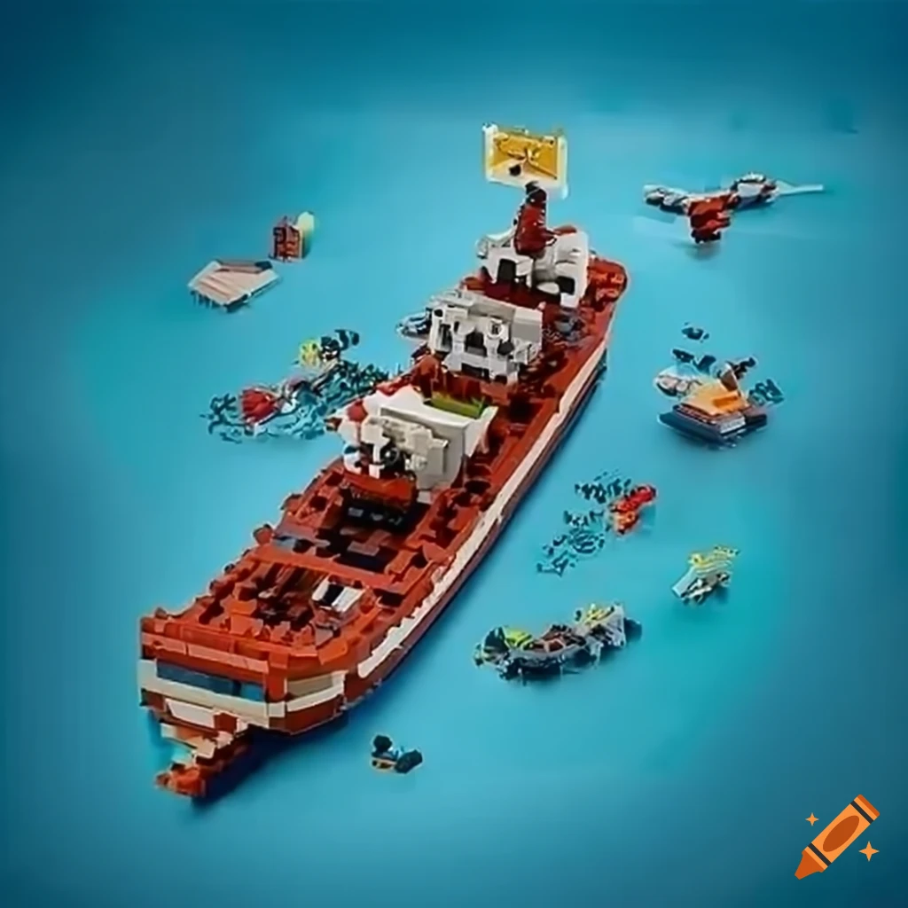 Houthis red sea lego set on Craiyon
