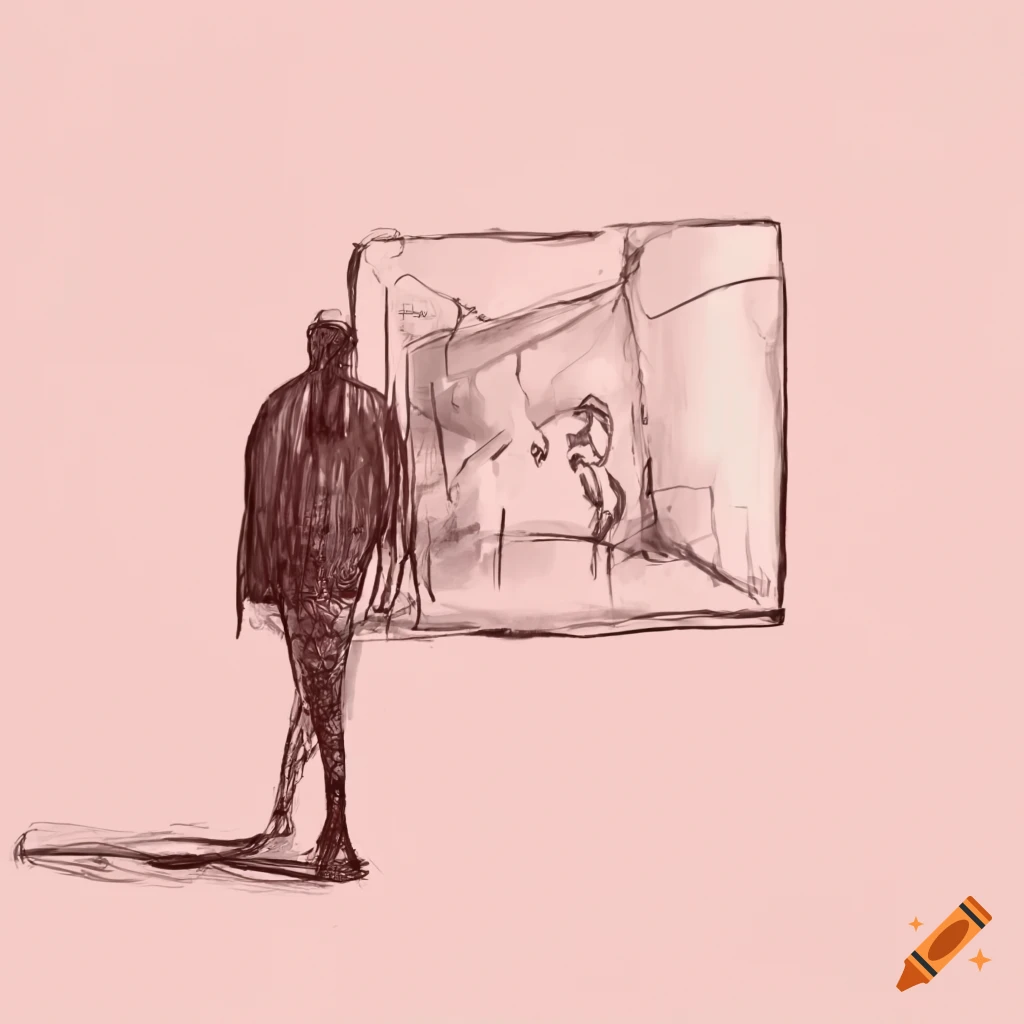 Abstract representation of distance on Craiyon