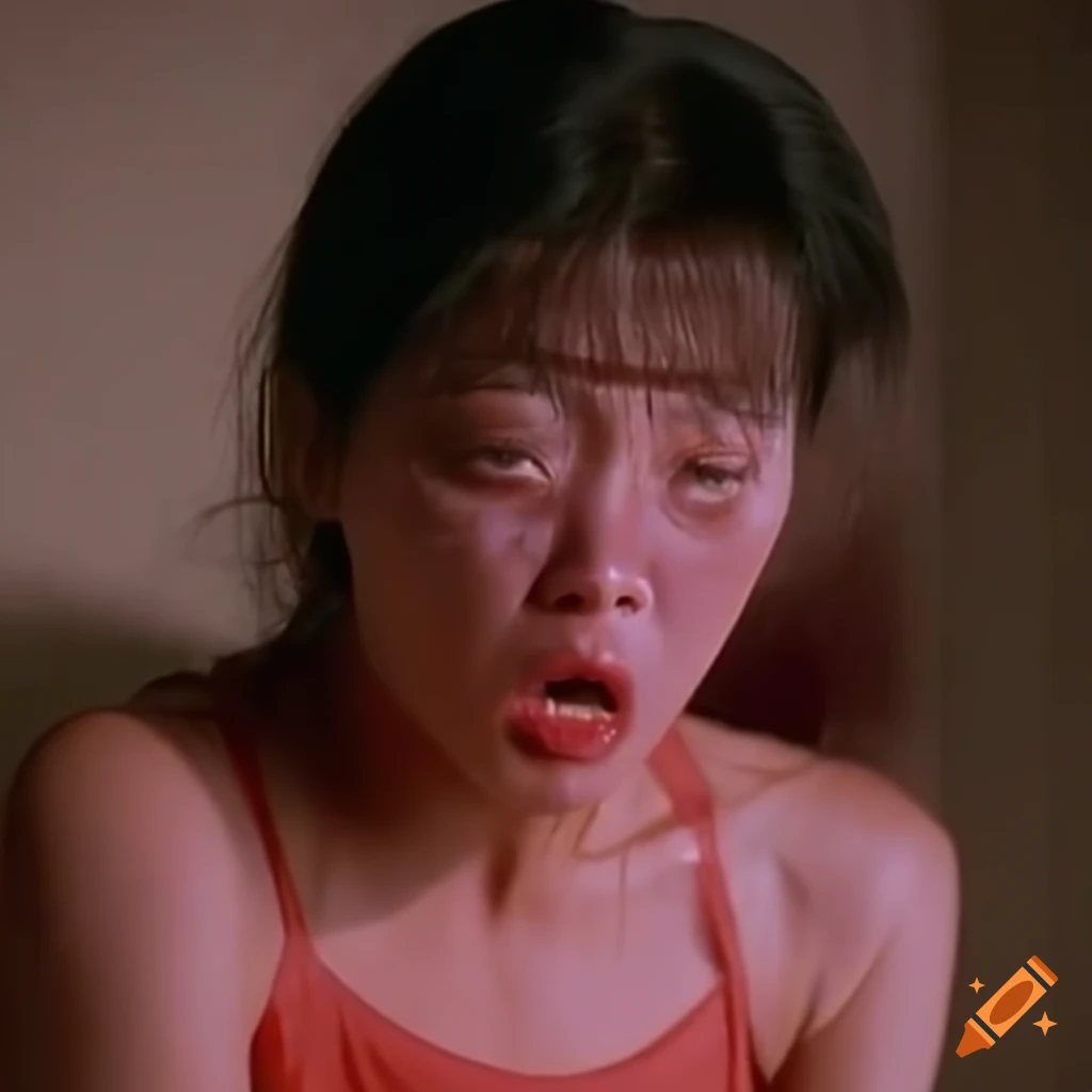 Asian Woman Fighter With Bruised Head In 80s Movie Scene On Craiyon