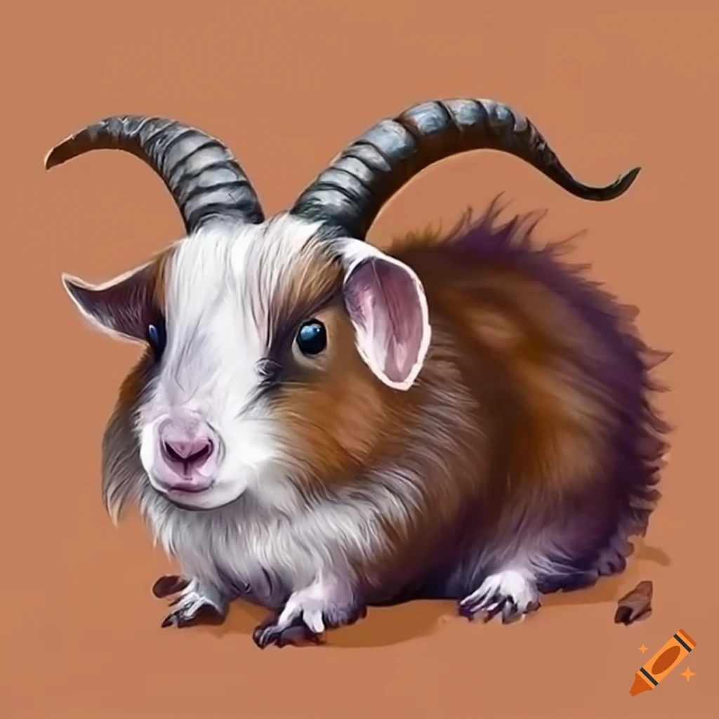 Goat and guinea pig hybrid animal on Craiyon