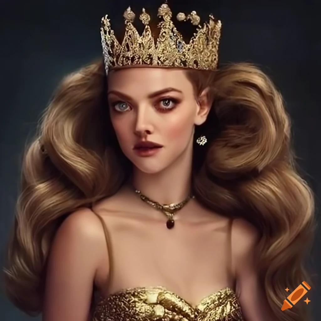 Young adult princess with ever-growing long hair in an elaborate ...