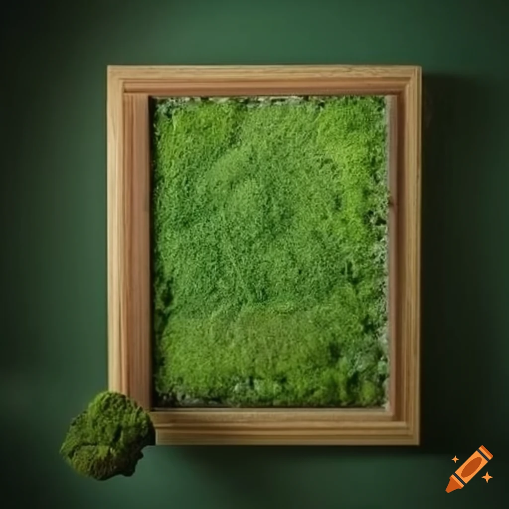 Square moss frame on Craiyon