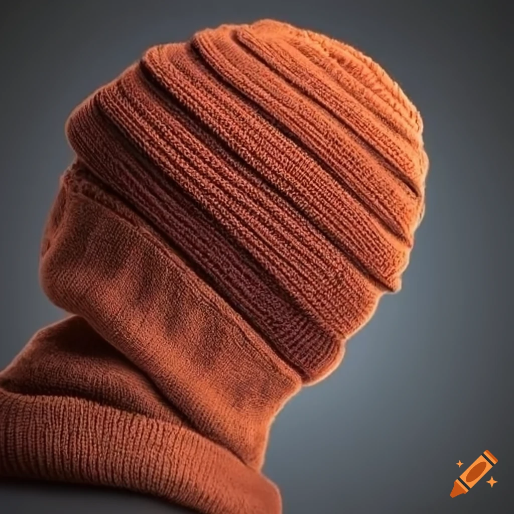 Beanie hat texture on Craiyon