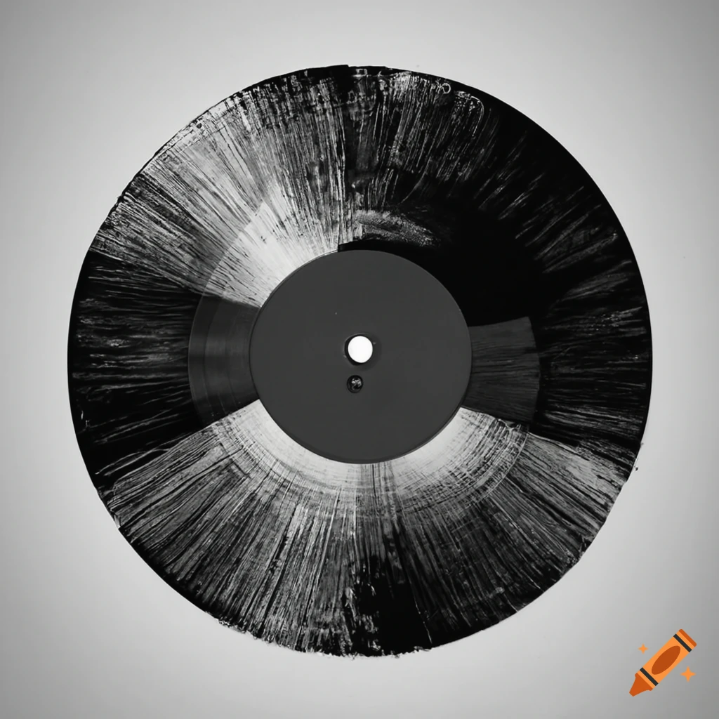 Rocket vinyl record on Craiyon
