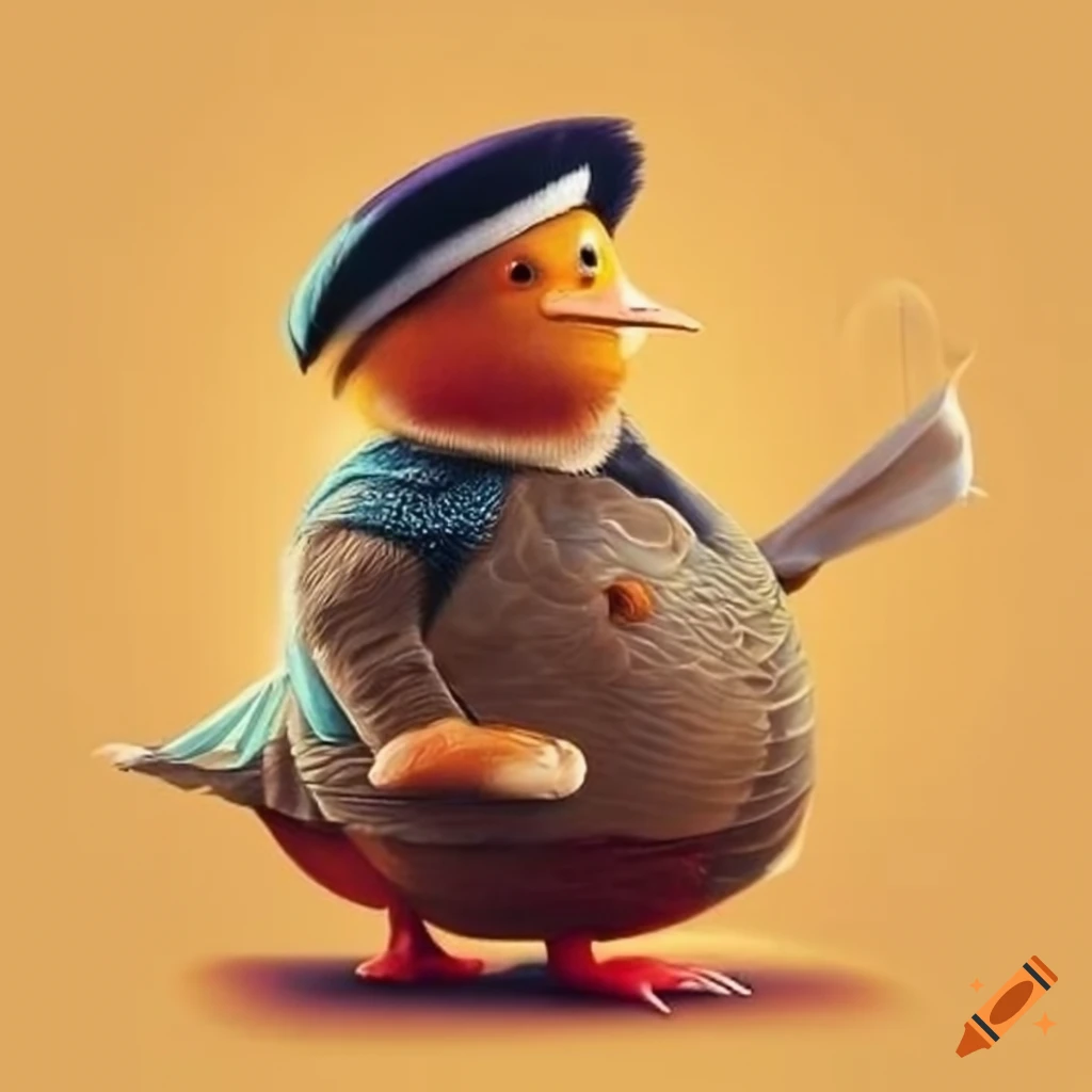 Historical duck on Craiyon
