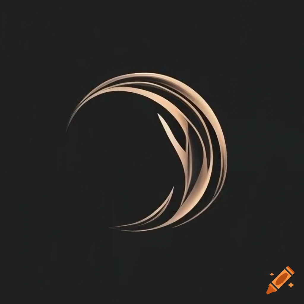 Simple and elegant black yoga logo on Craiyon