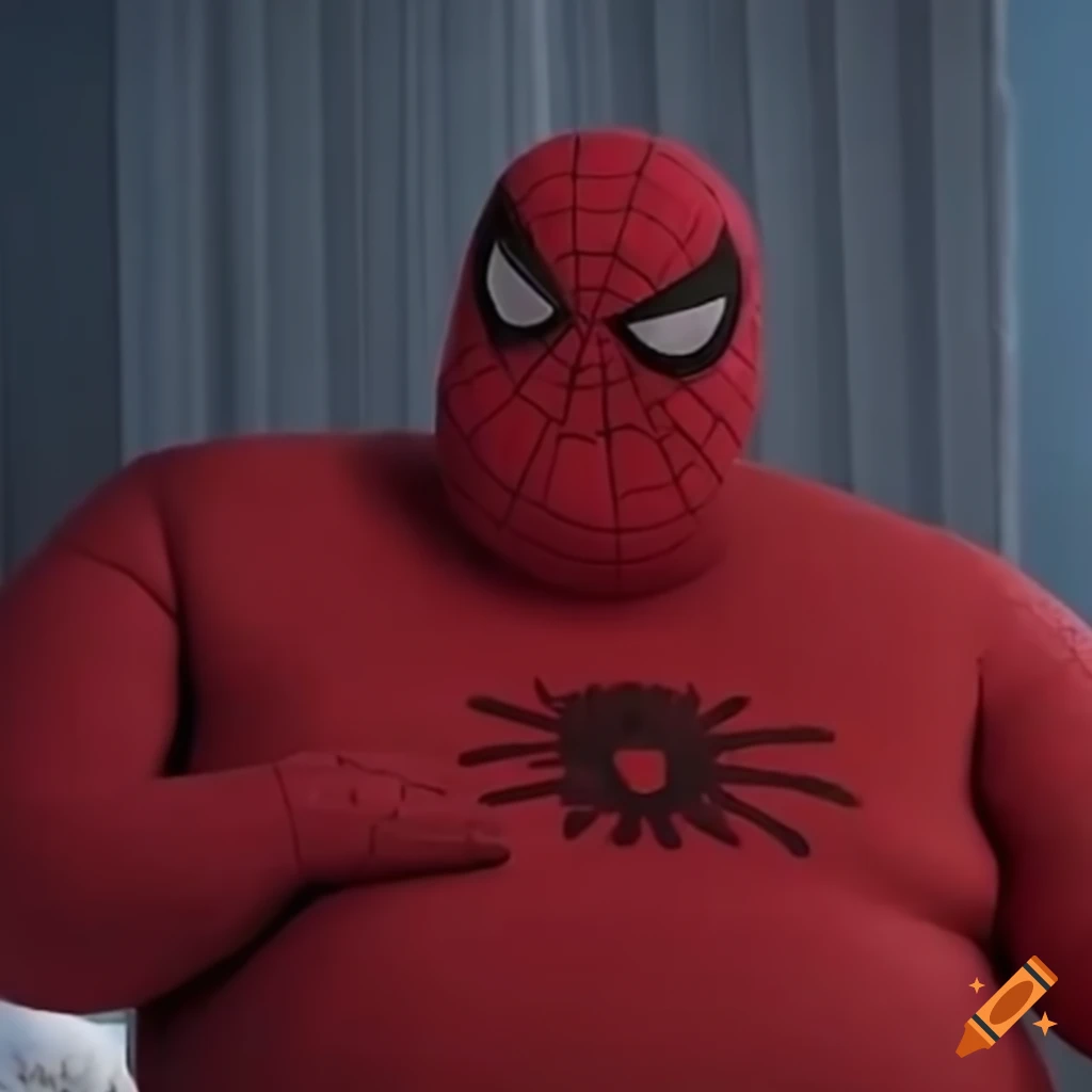 Spider-man catching a giant fly with his powers on Craiyon