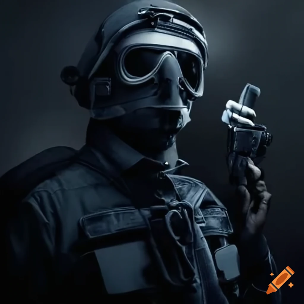 Security concept word on blue background on Craiyon