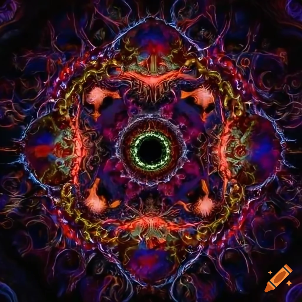 Abstract representation of chaos on Craiyon