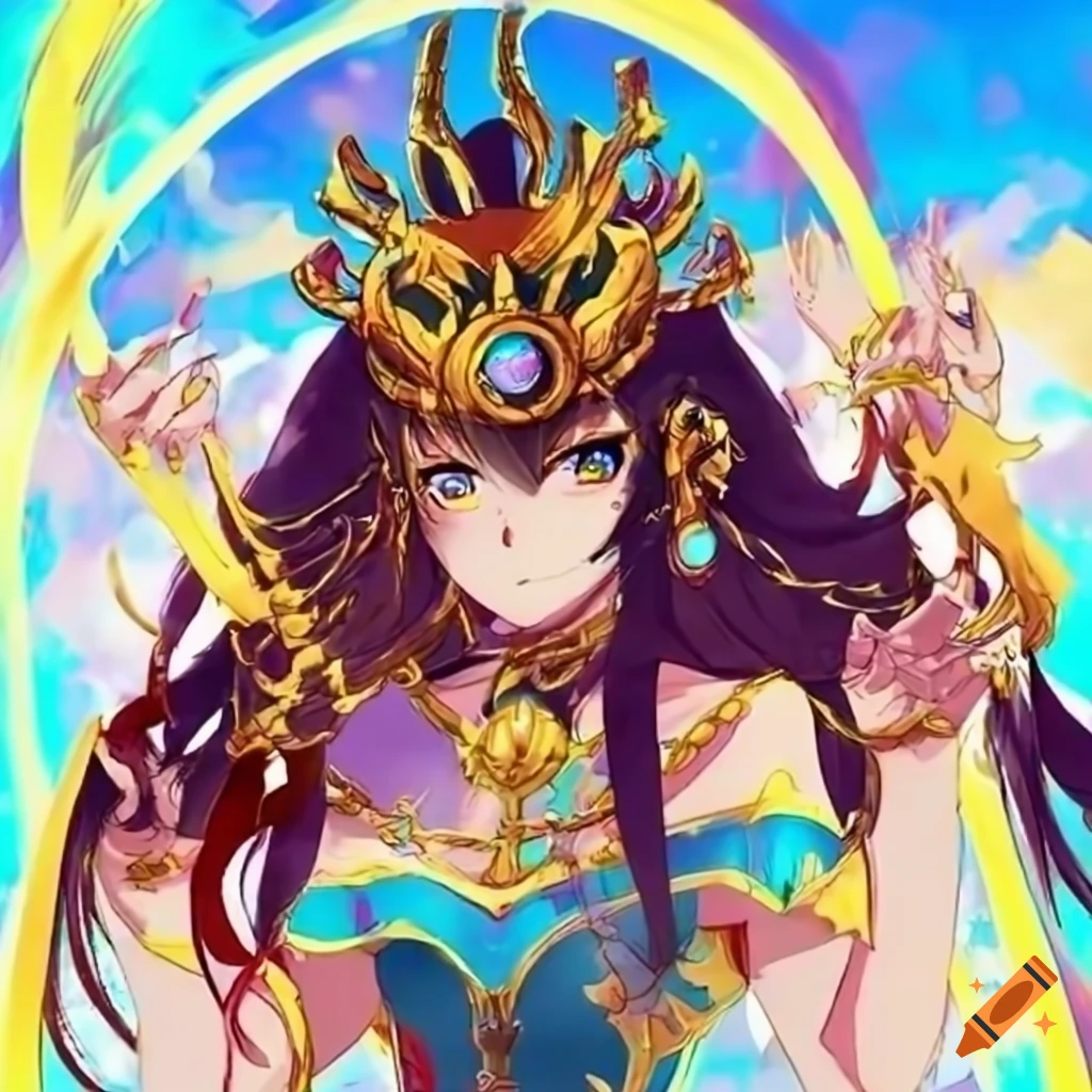 Gods and goddesses in anime style on Craiyon