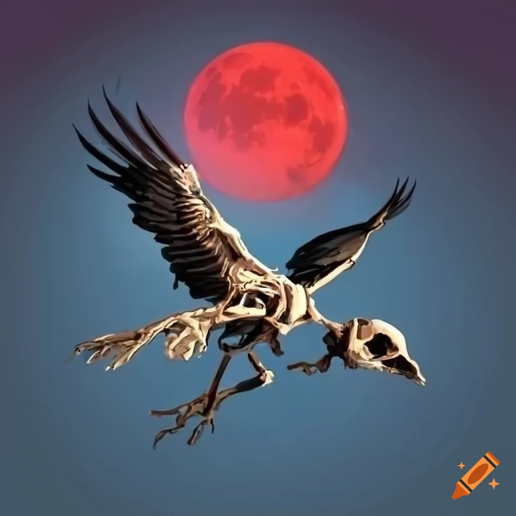 Flying Raven Skeleton Raven Sksleton Photograph By LuAnn Griffin
