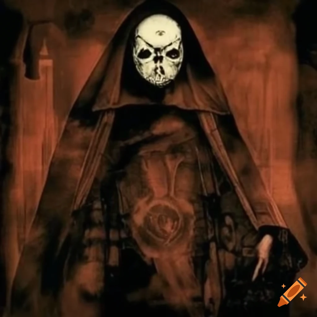 Futuristic horror riddle on old paper on Craiyon