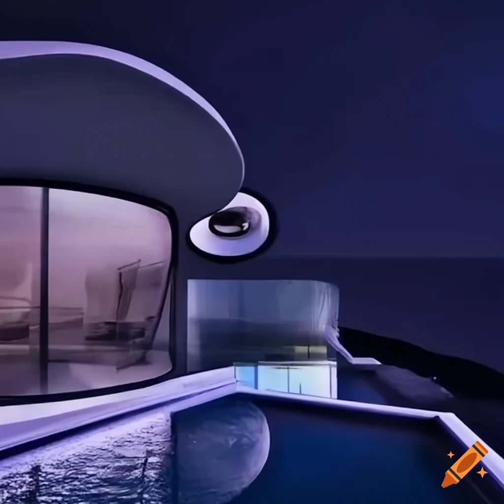 Jisoo in a futuristic house on Craiyon
