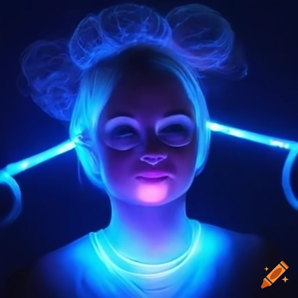 Glowing light effect on Craiyon