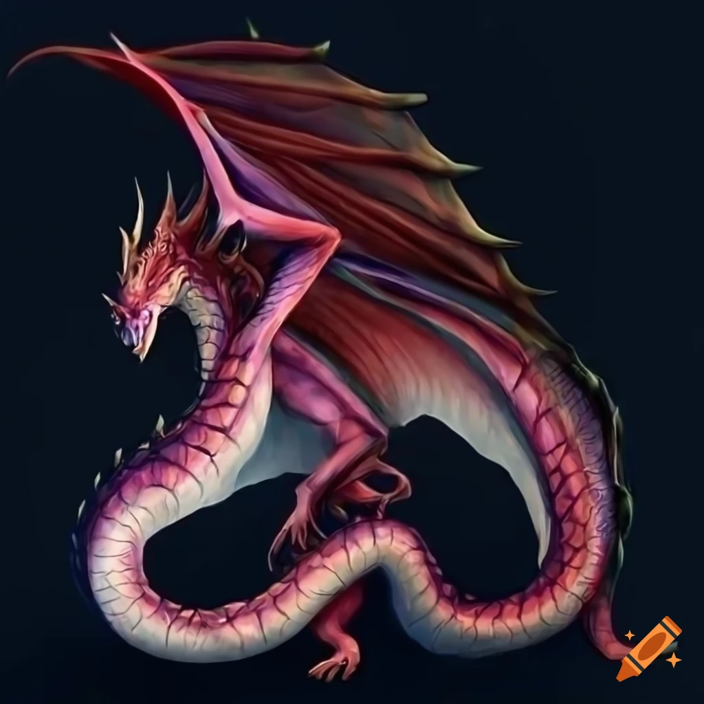 Realistic dragon inspired by mizutsune on Craiyon