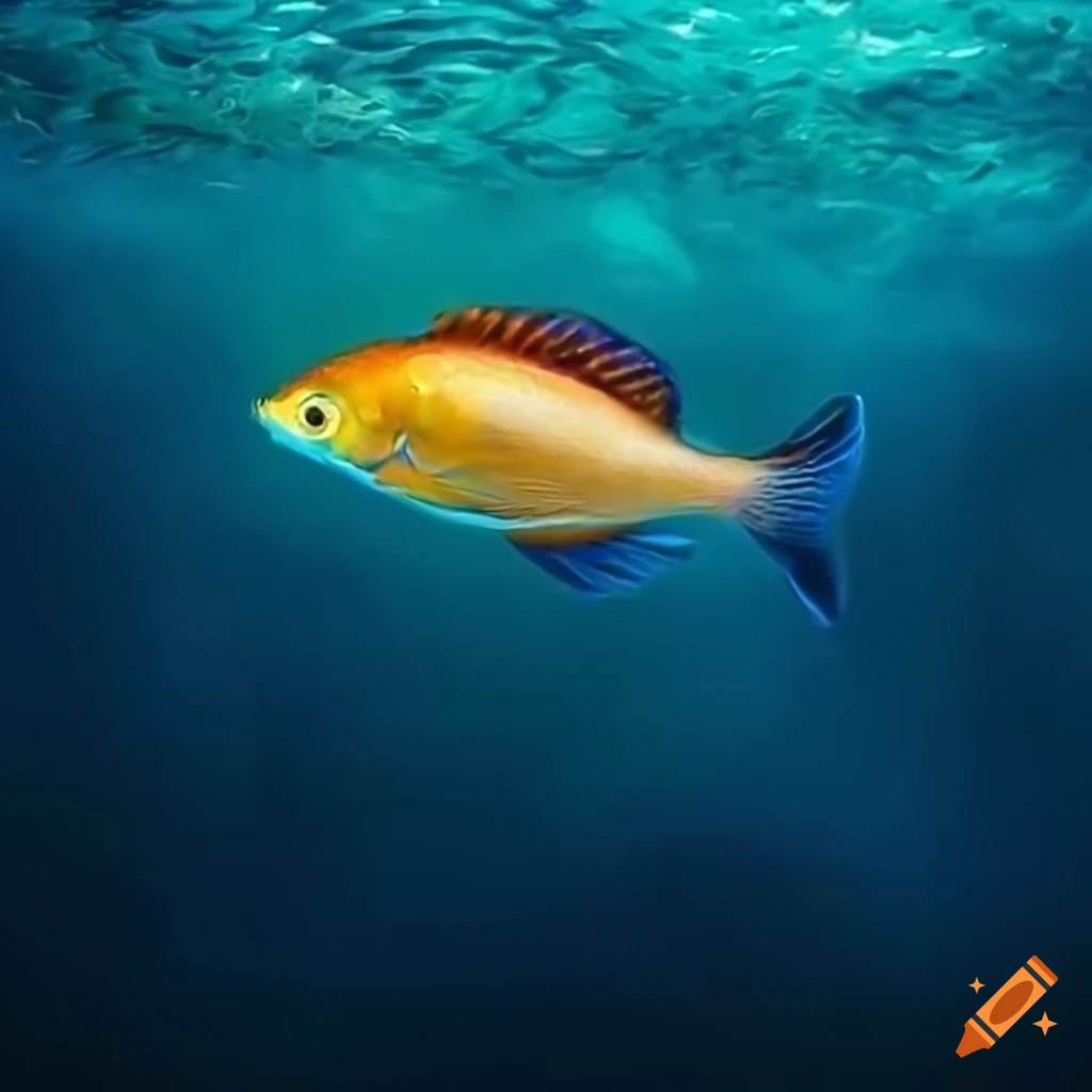 Underwater micro photography capturing vibrant exotic fish on Craiyon