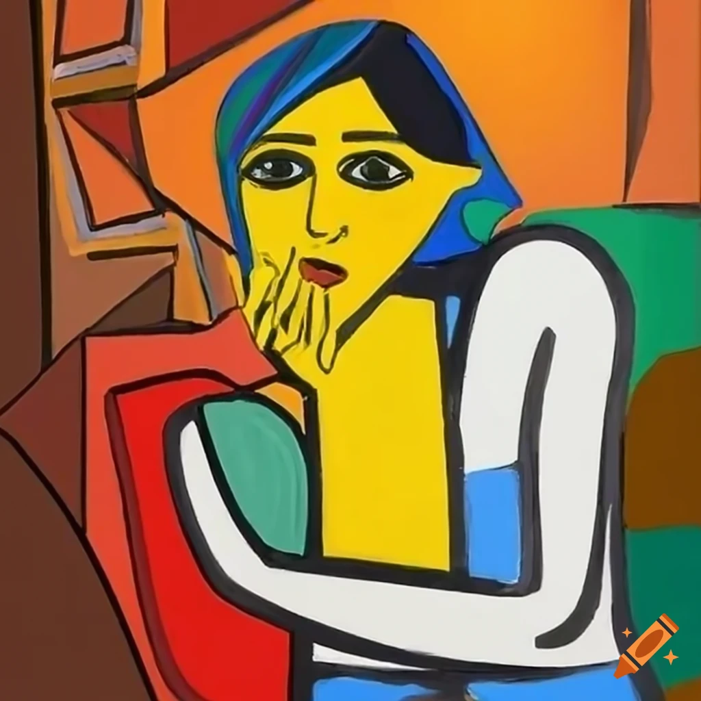 I'm right behind you with a light in home by picasso on Craiyon