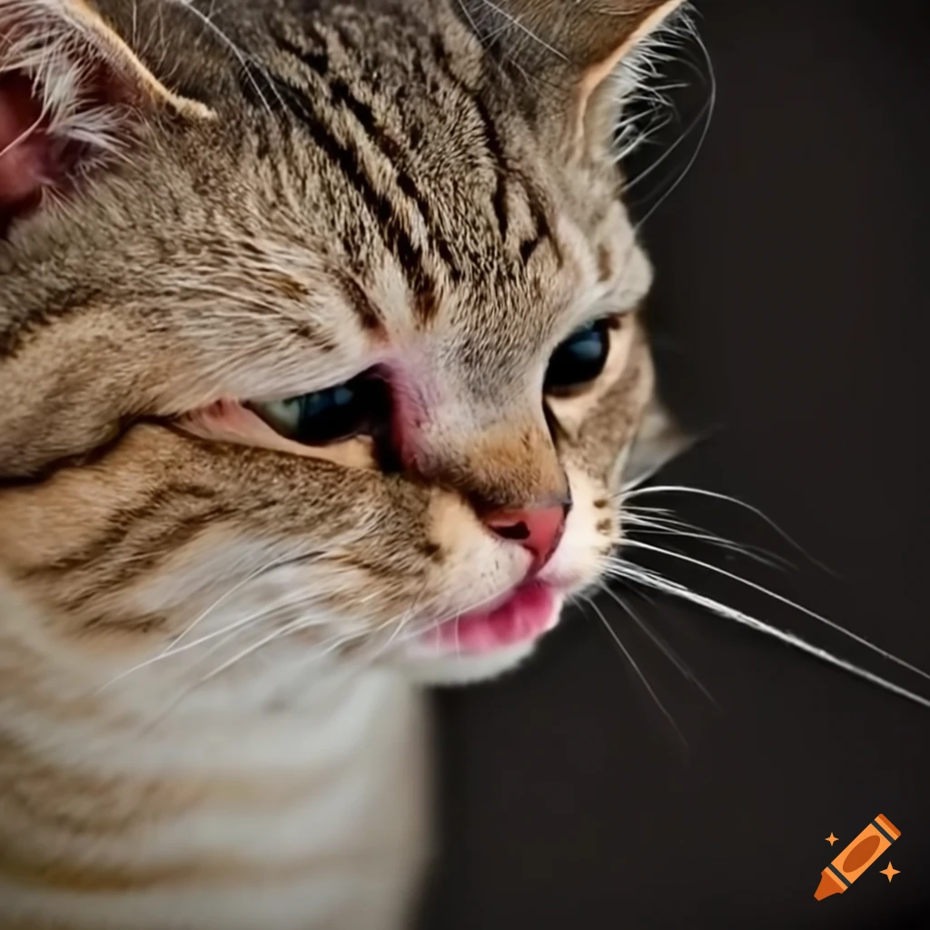 Crying cat on Craiyon