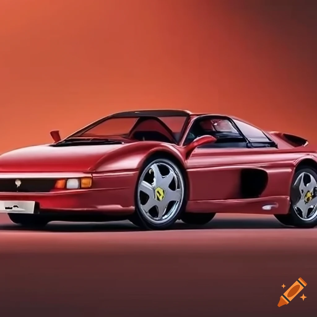 Sport car with design elements from shelby series 1 and ferrari 348 on ...