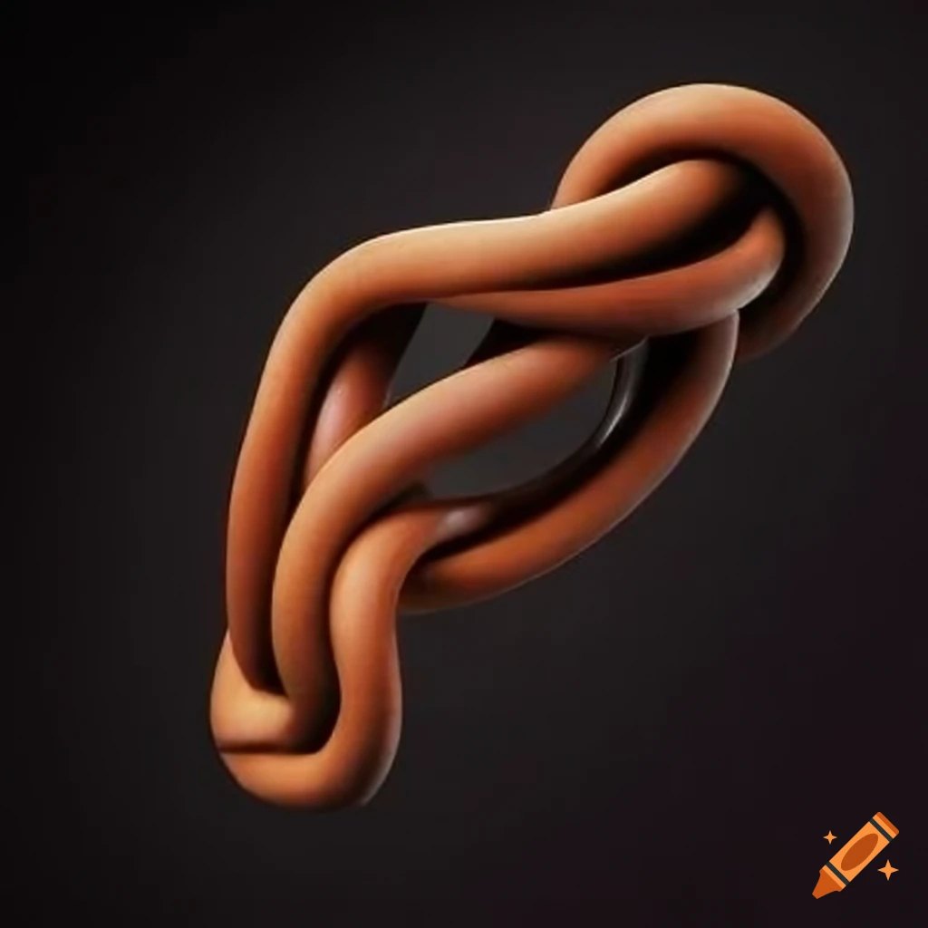 Abstract art featuring twisted shapes on Craiyon