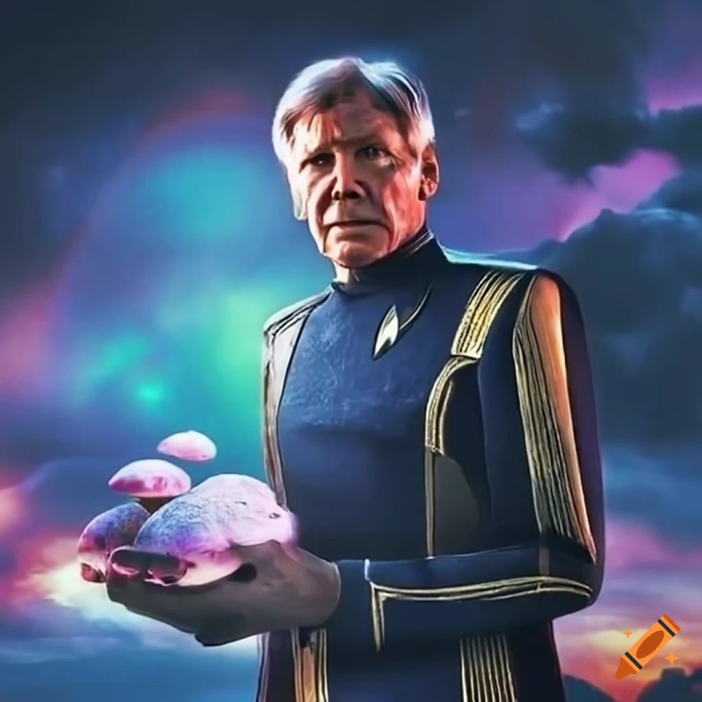 Harrison Ford as Captain in a futuristic sci-fi series surrounded by ...