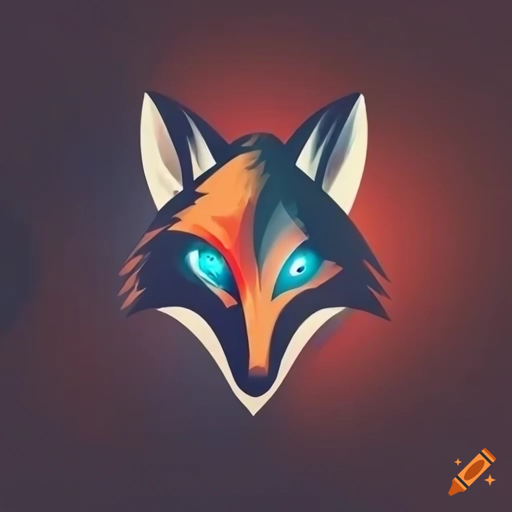 Fox logo for gaming on Craiyon