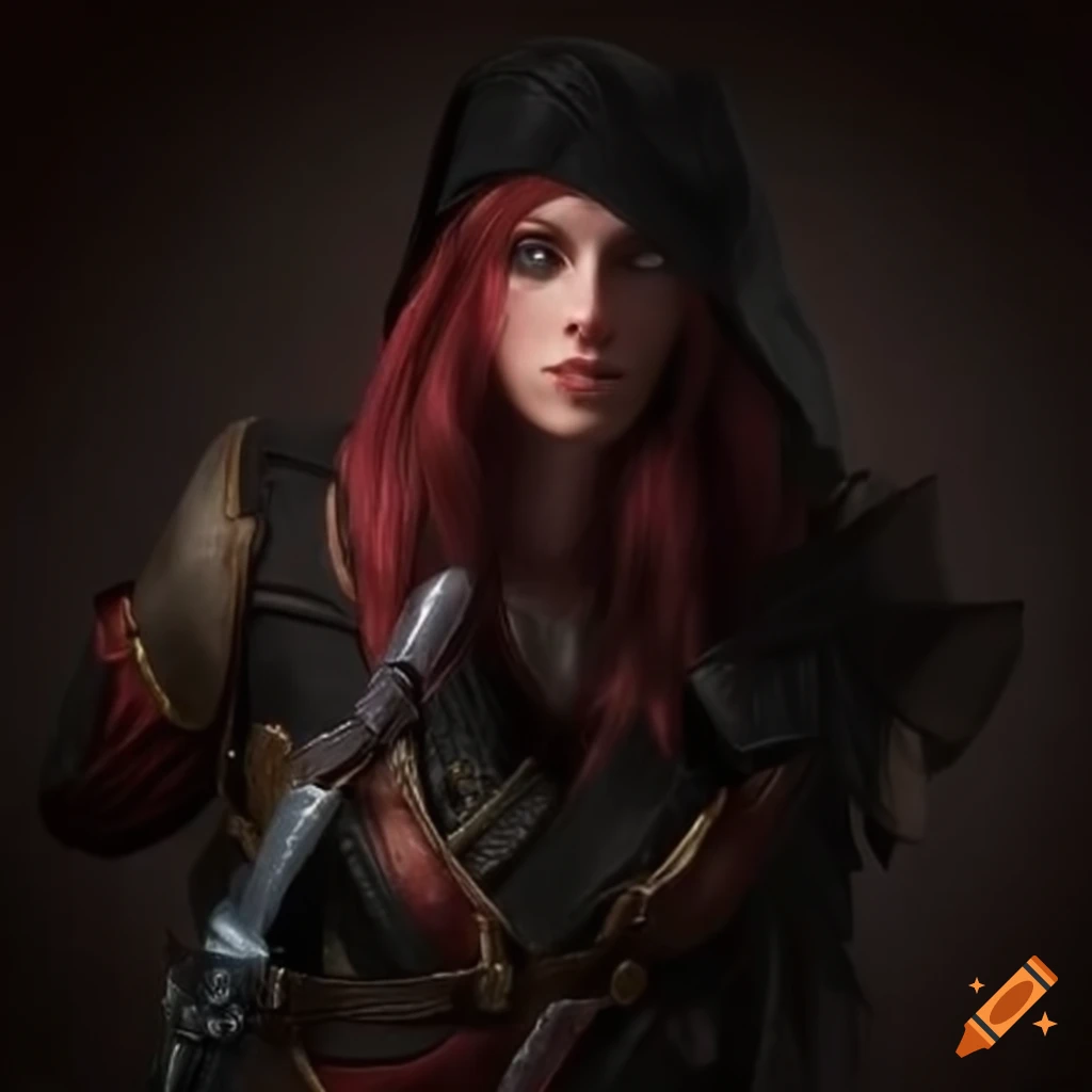Female pirate rogue character on Craiyon
