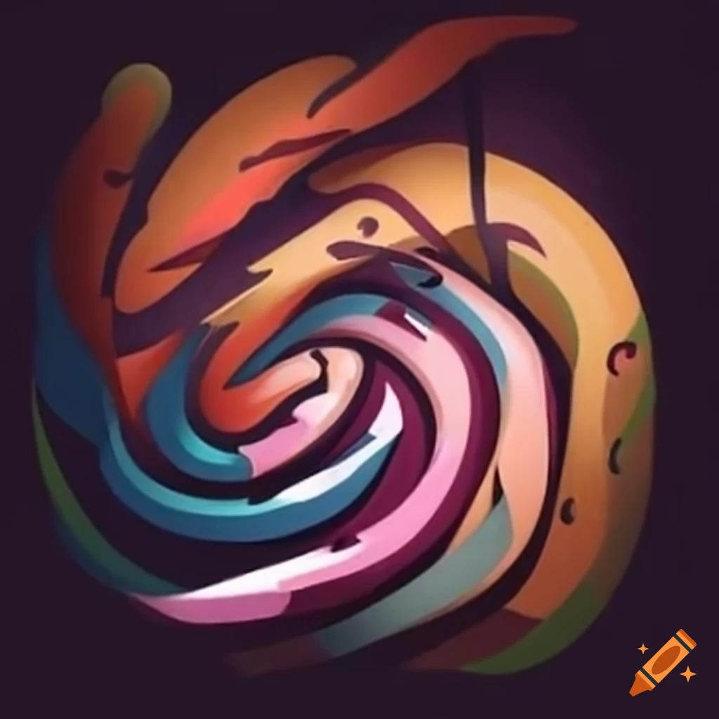 Abstract twisted pattern on Craiyon