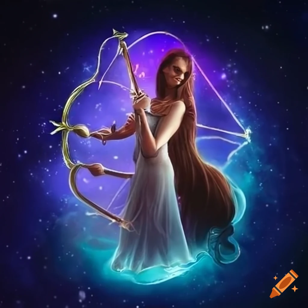 Sagittarius zodiac sign illustration on Craiyon