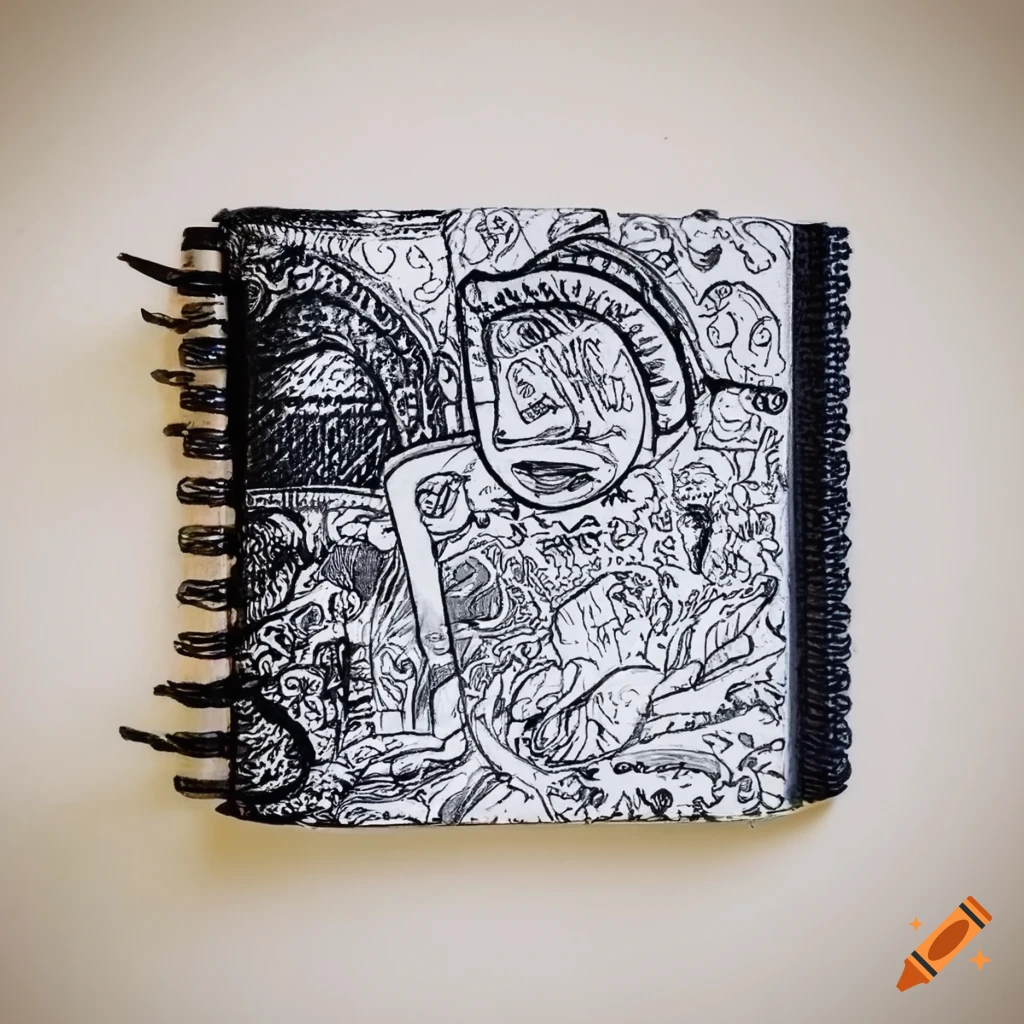 Doodle notebook on Craiyon
