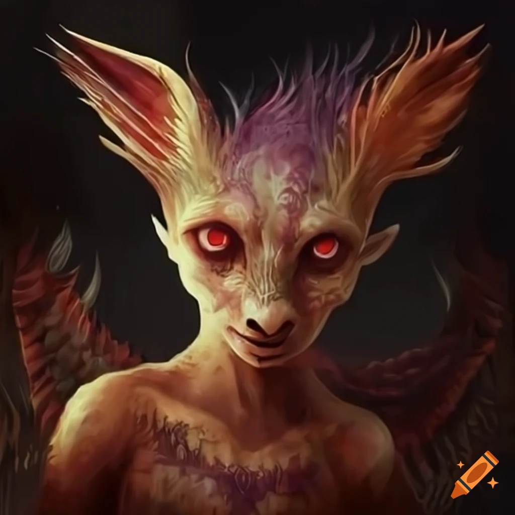 Mythical creature with captivating and whimsical appearance on Craiyon