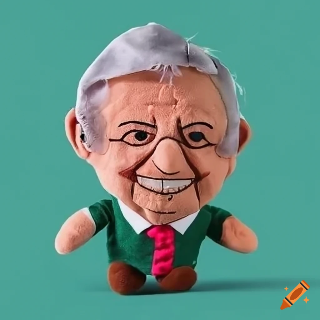 Plushie of amlo on Craiyon