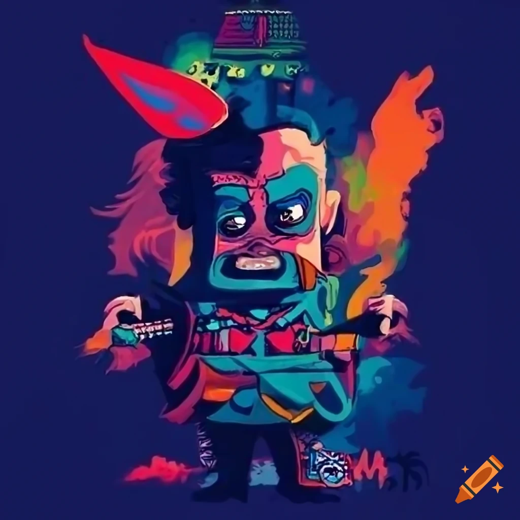 Steezy Movie Poster with Mountbatten graphic novel LSD cuckoo clock ...