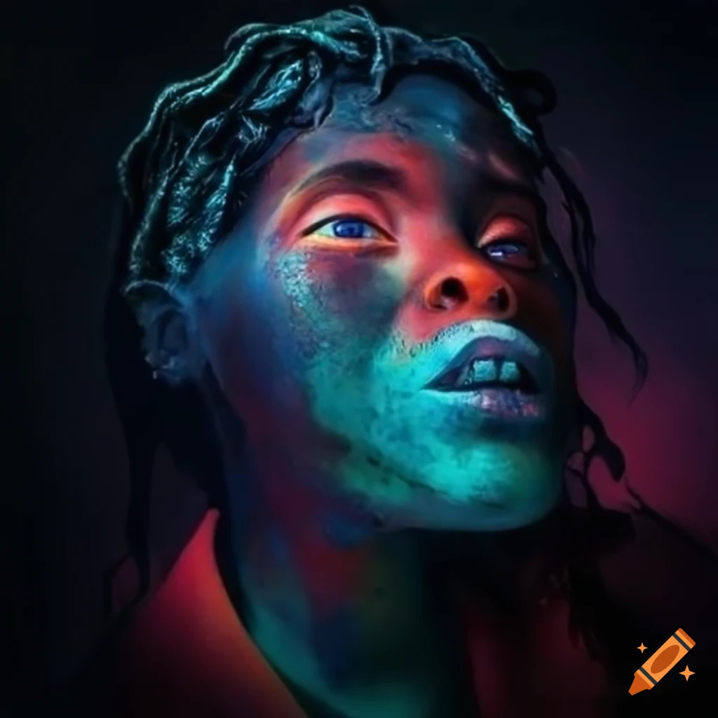 Abstract representation of life on Craiyon