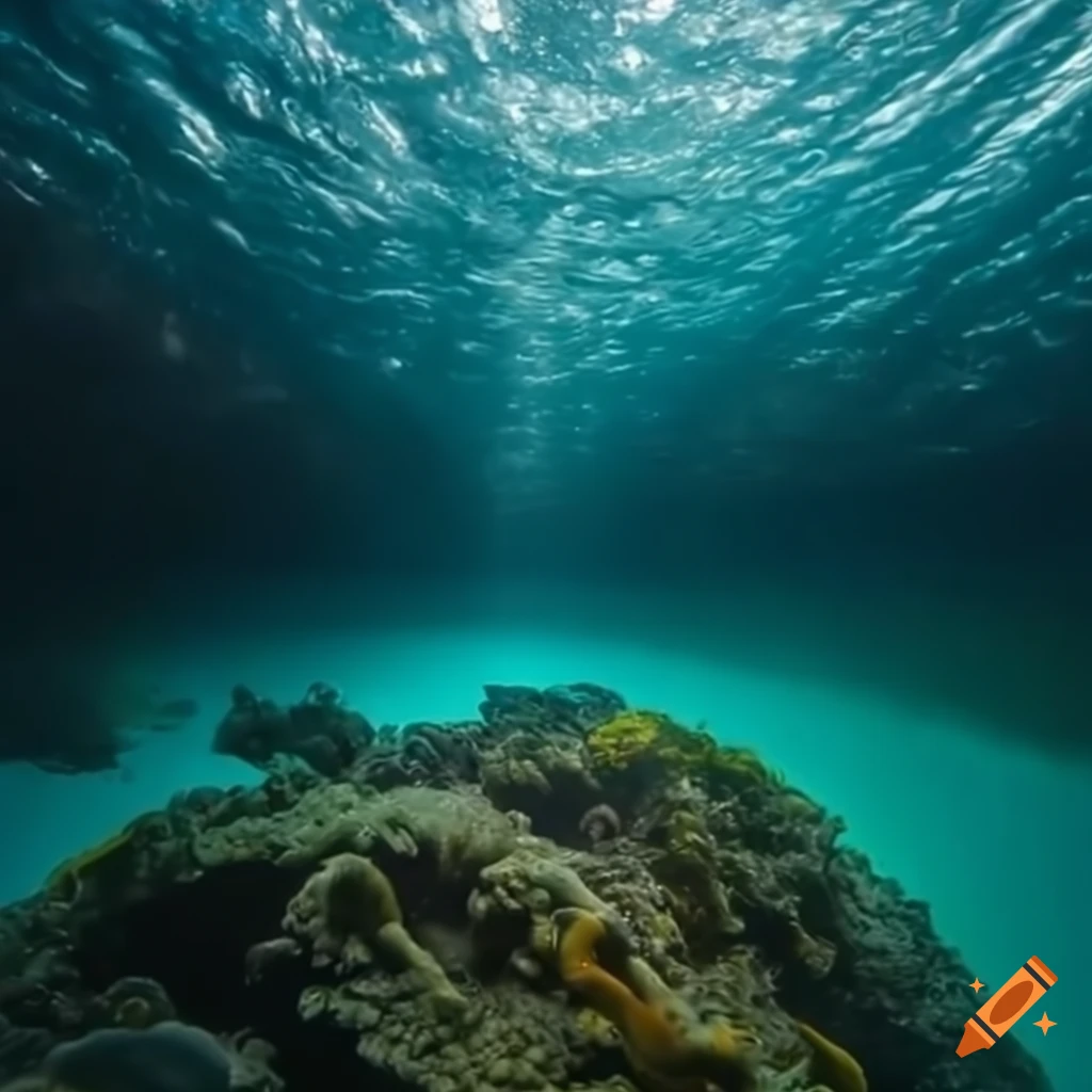 Underwater scenery on Craiyon