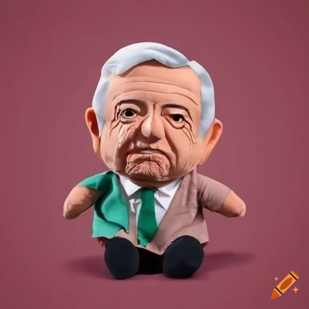 Plushie of amlo on Craiyon