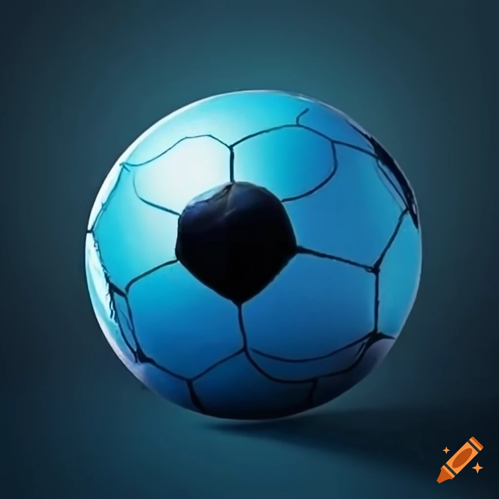 Uma bola azul on Craiyon