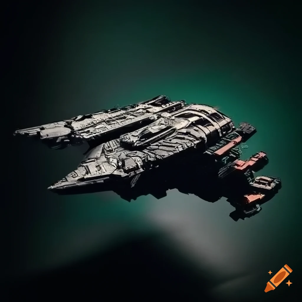 Concord shape with enormous depth and detail, with cyber wings and ...