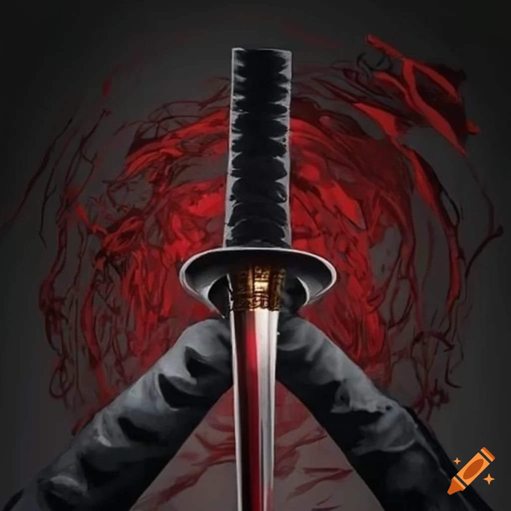 Black And Red Katana Under An Arch On Craiyon black-and-red-katana-under-an-arch-on-craiyon