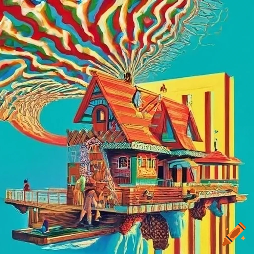 Steezy vacation Architecture Poster by Norman Rockwell on Craiyon