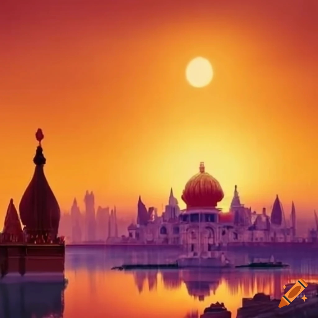 Sunrise in agrabah from aladdin on Craiyon