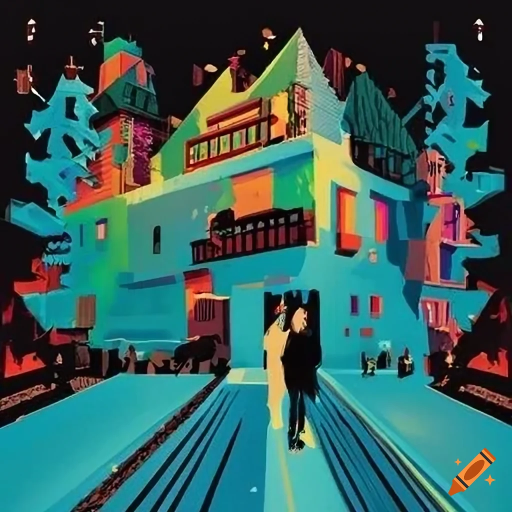 Steezy Action Architecture Poster in 'cuckoo clock' style by Norman ...