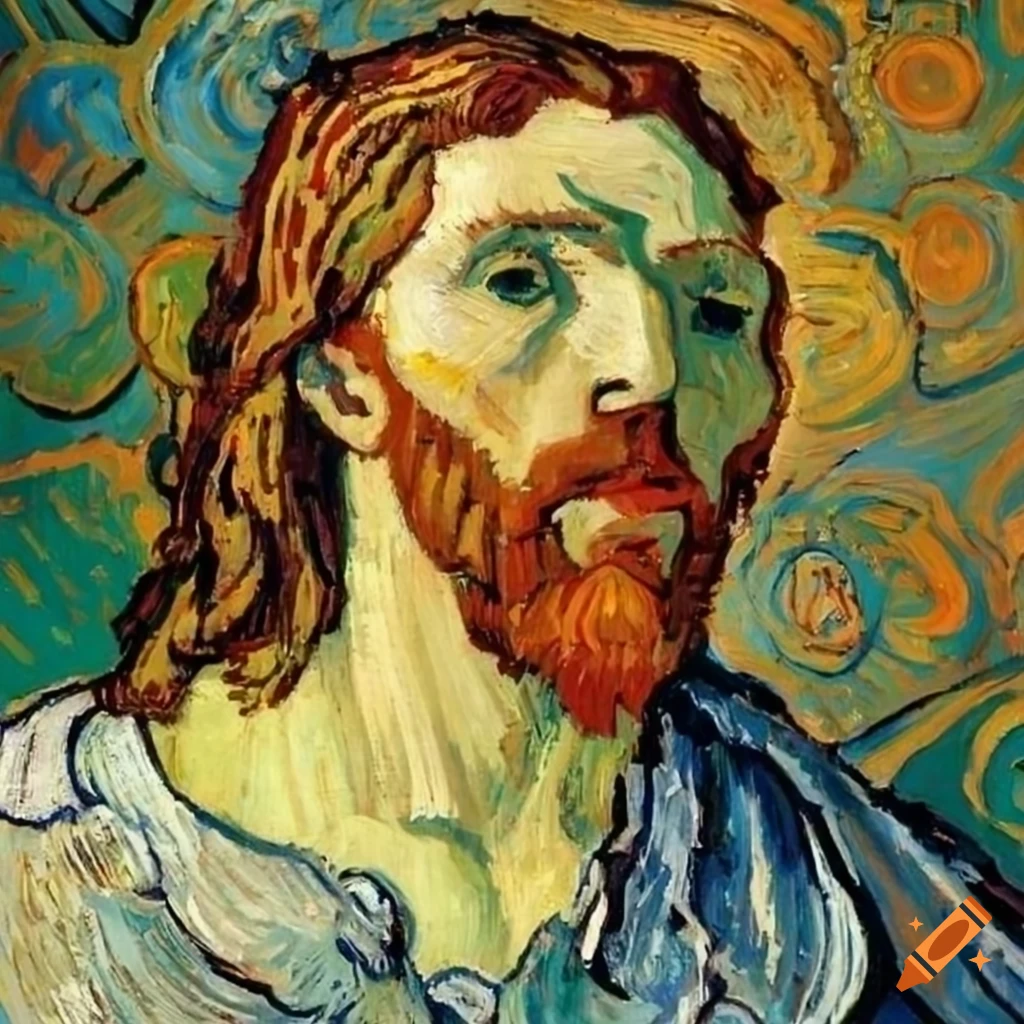Vincent van gogh's post-impressionist depiction of jesus, 19th century ...