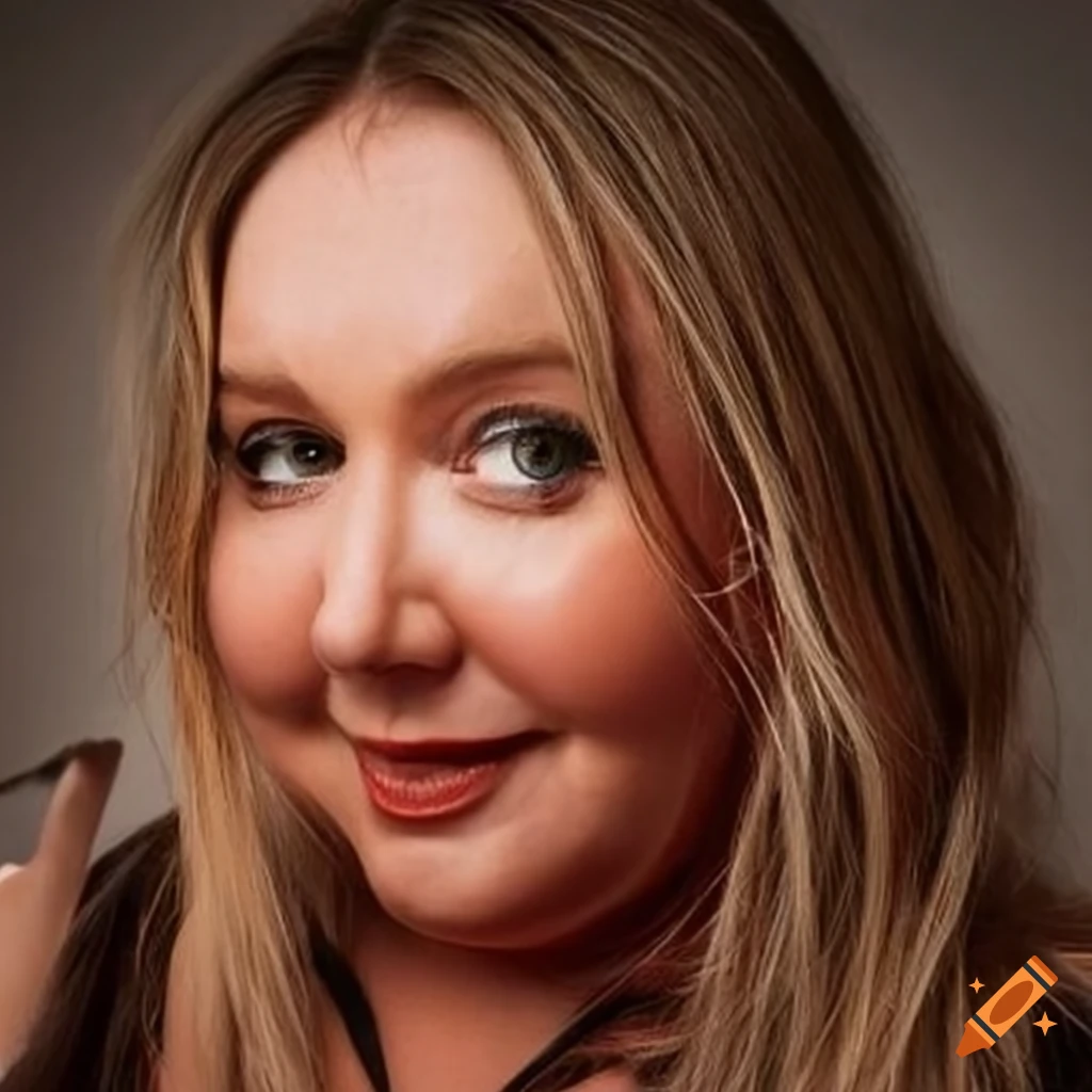 Smiling victoria coren mitchell on Craiyon