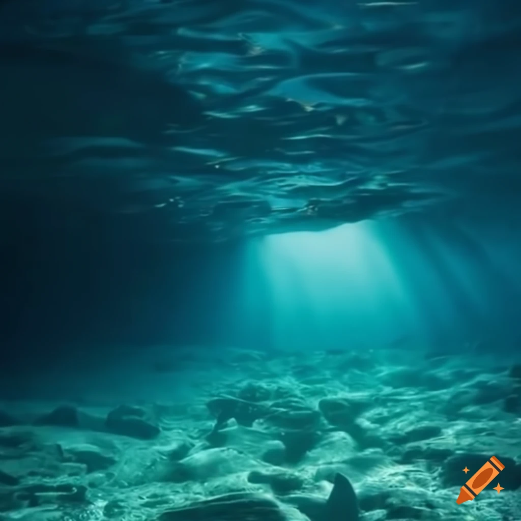 Underwater scene on Craiyon
