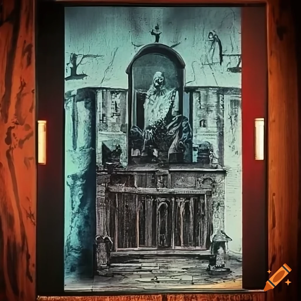 Movie poster for the haunted Dybbuk Box on Craiyon