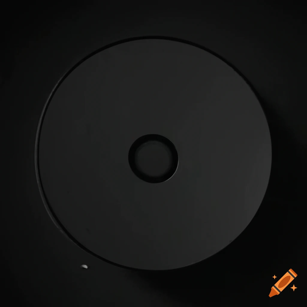 Black circle molecule disc compact frame on Craiyon