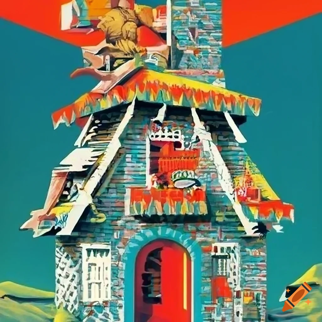 Steezy Action Architecture Poster in 'cuckoo clock' style by Norman ...
